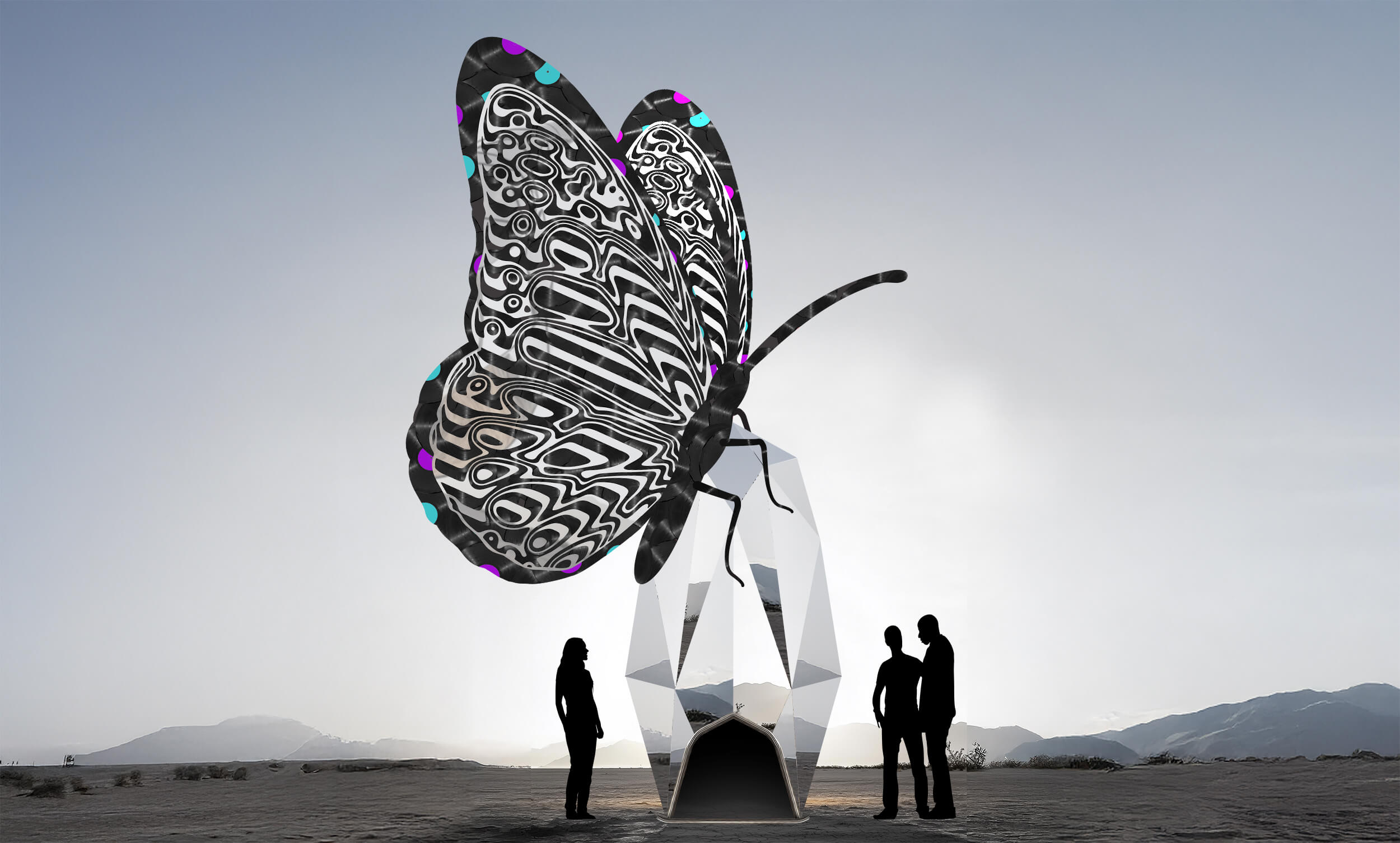 Wings of Resonance | Burning Man 2025 Art Installation by World of Grooves